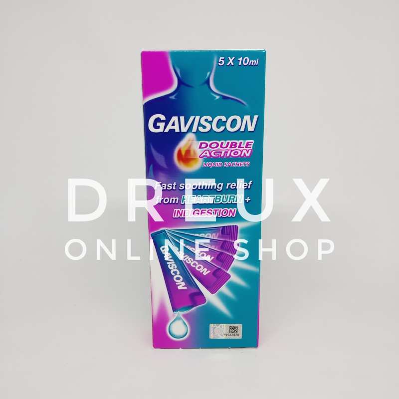 Jual Gaviscon Double Action Liquid Sachets Obat [5x10 mL] di Seller ...