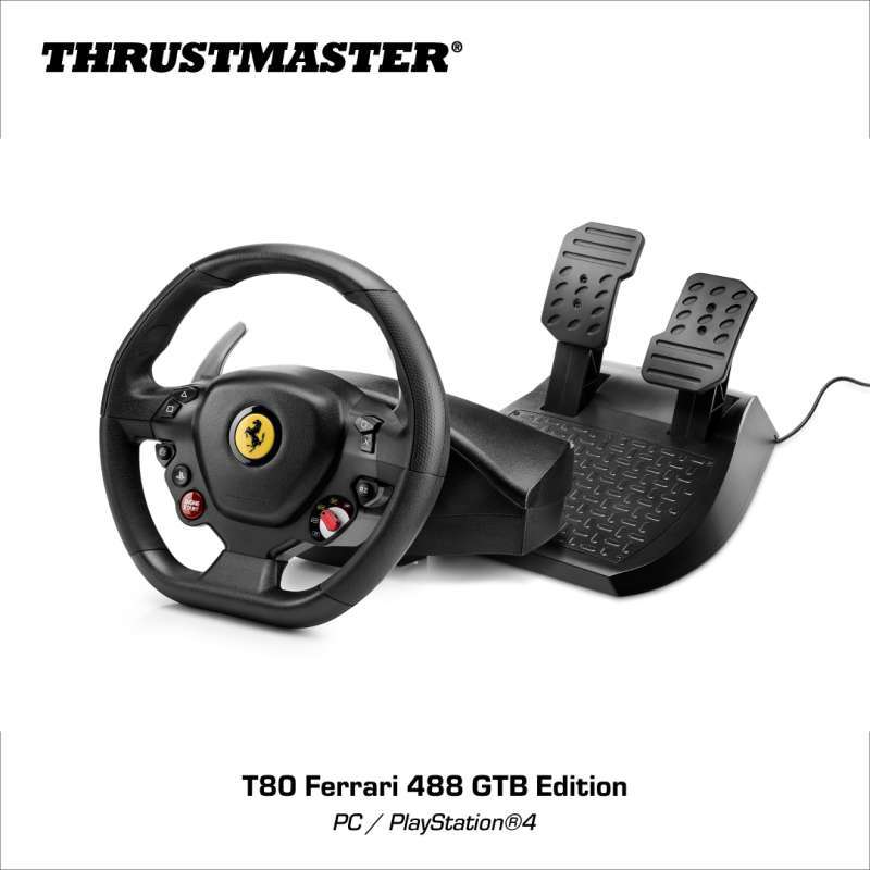 Promo Thrustmaster T80 Ferrari 488 Gtb Edition Racing Wheels - Garansi ...