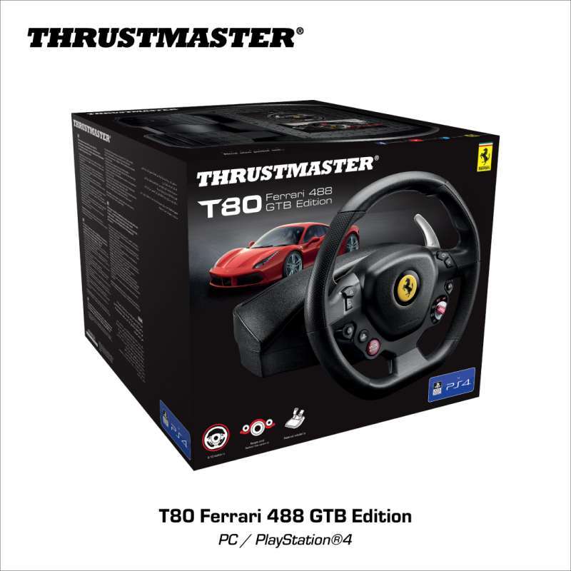 Promo Thrustmaster T80 Ferrari 488 Gtb Edition Racing Wheels - Garansi 7 Hari Diskon 40% Di ...
