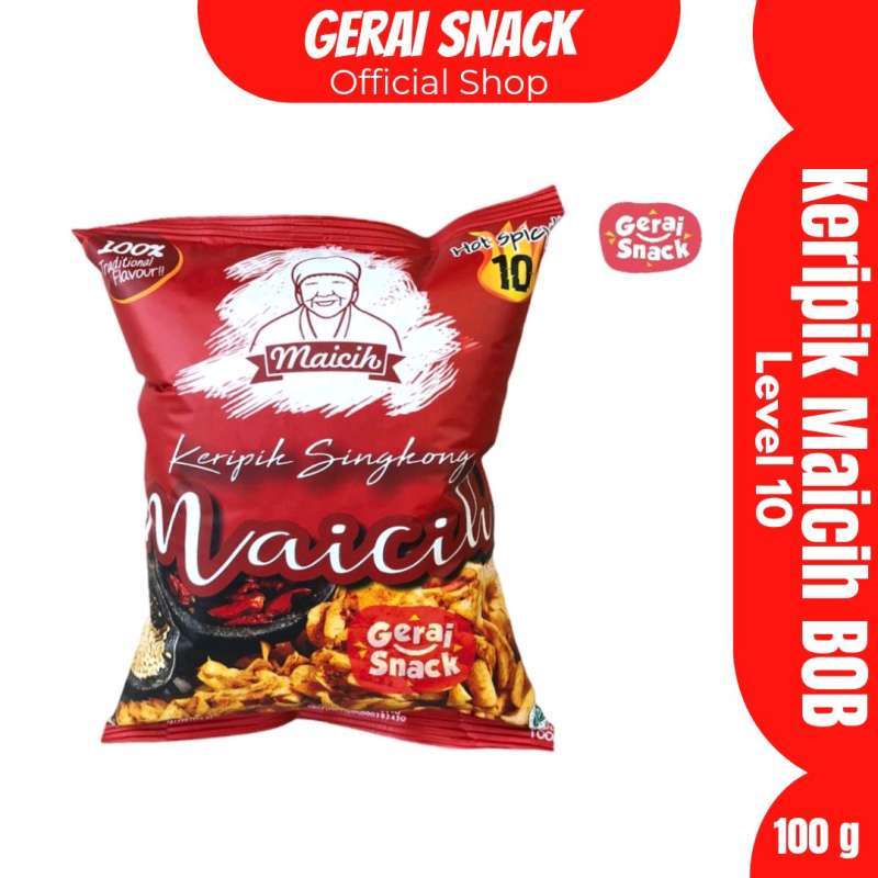 Promo MAICIH KERIPIK SINGKONG LEVEL 10 Diskon 26% di Seller geraisnack ...