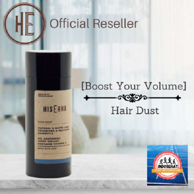Jual HIS ERHA Hair Dust - Styling Powder / Bubuk Bedak Rambut Pria 12 g ...