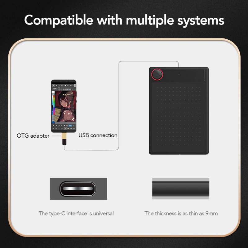 Jual 10moons G30 Graphics Digital Drawing Tablet With Pen Stylus Di ...