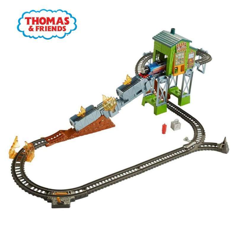 Jual Thomas & Friends TrackMaster Fiery Rescue Train and Track Set di ...
