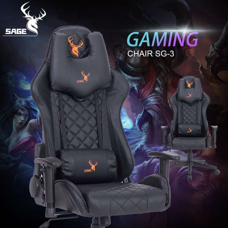 Promo SAGE Premium Quality kursi Gaming Chair bangku Kursi game gamer ...