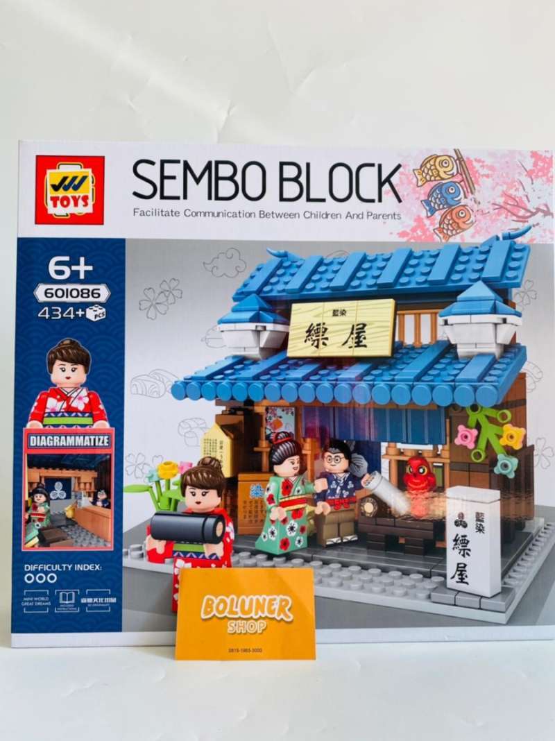 Jual Sembo Block 601086 Japanese Street Food Yukata Stall Brick Lego City di Seller Boluner Shop ...