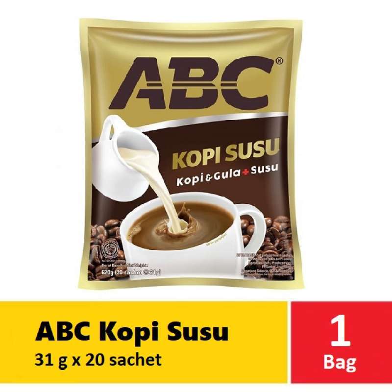 Promo ABC Kopi Susu Instan 30 g [20 Sachet/ 1 Bag] Diskon 5% di Seller Makro99 - Binong, Kota ...