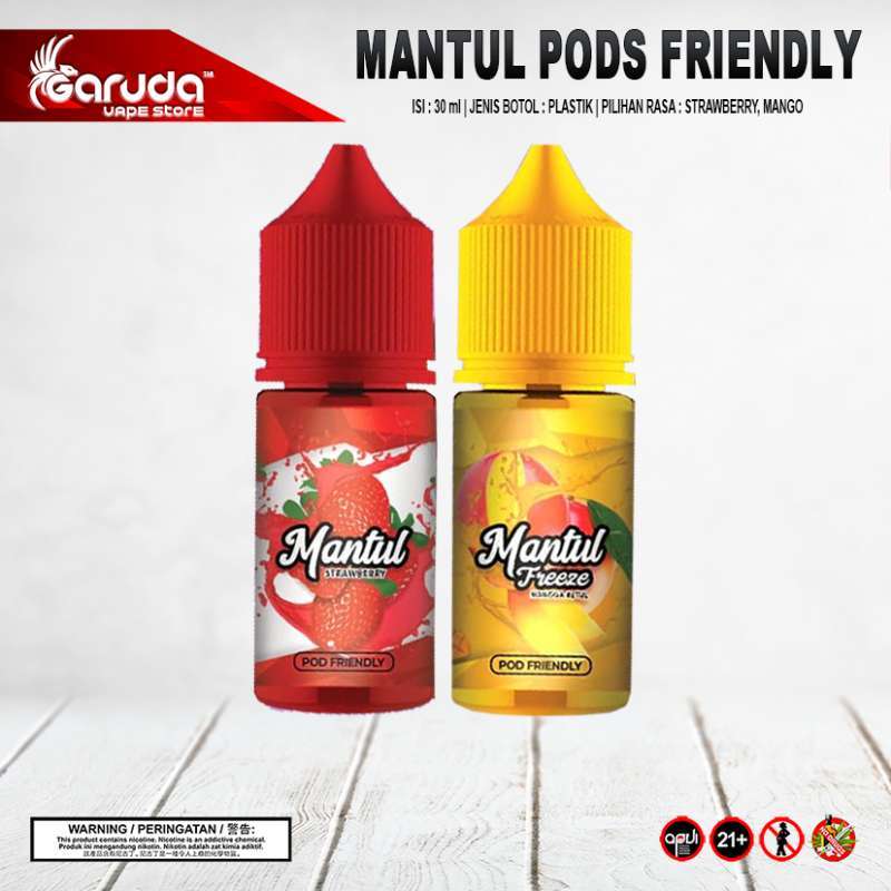 Jual Liquid Saltnic Mantul Puff 30ml 15mg Bercukai STRAWBERRY di Seller ...