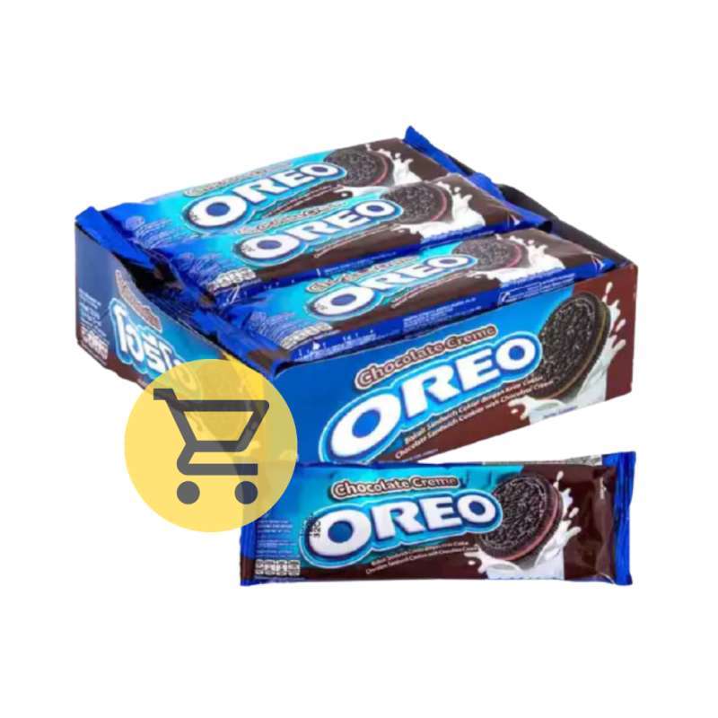 Jual BISKUIT OREO CHOCOLATE CREME PACK 12'S X 38GR di Seller Bakti ...