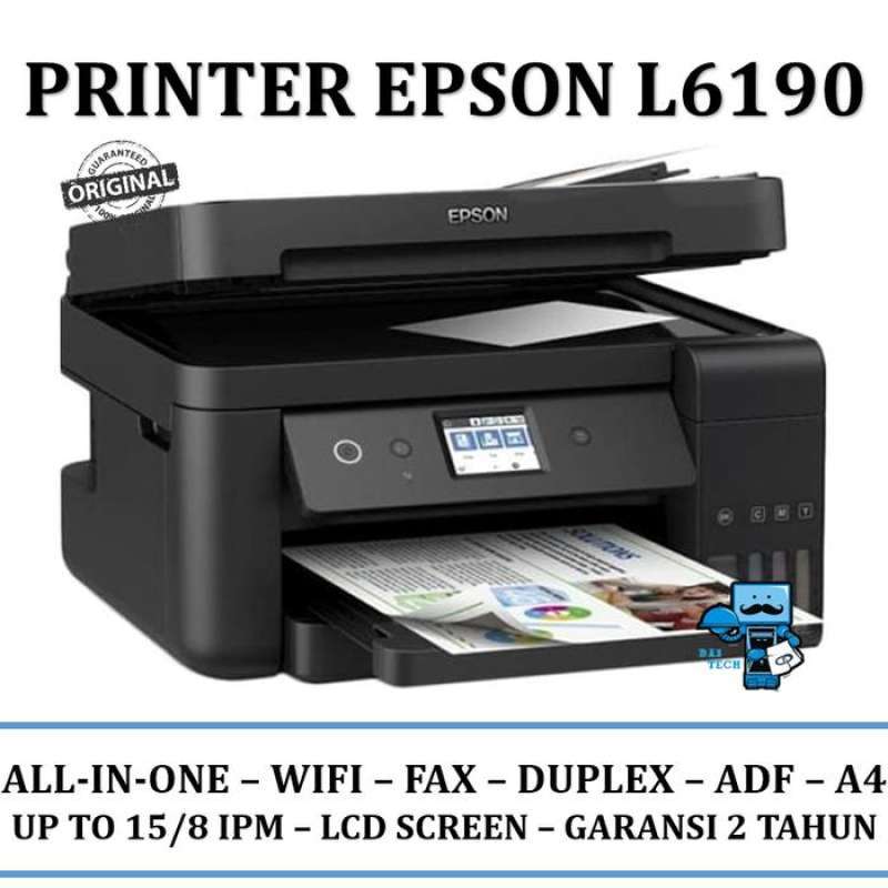 Jual Epson L6190 Wi-Fi Duplex All-in-One Ink Tank Printer with ADF di ...