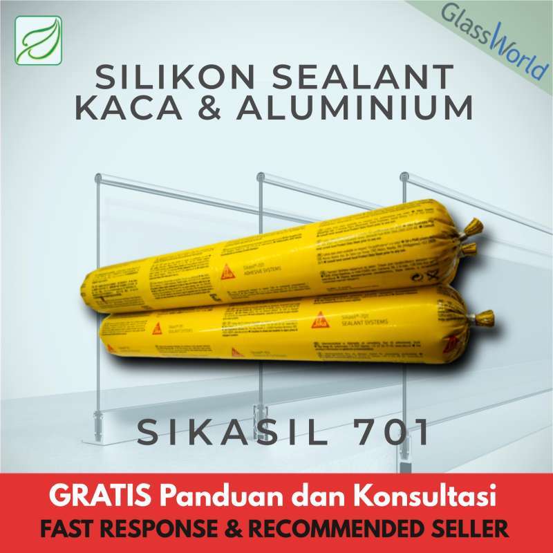 Jual SIKASIL 701 Silikon Sealant Kaca & Aluminium di Seller Green Mile ...