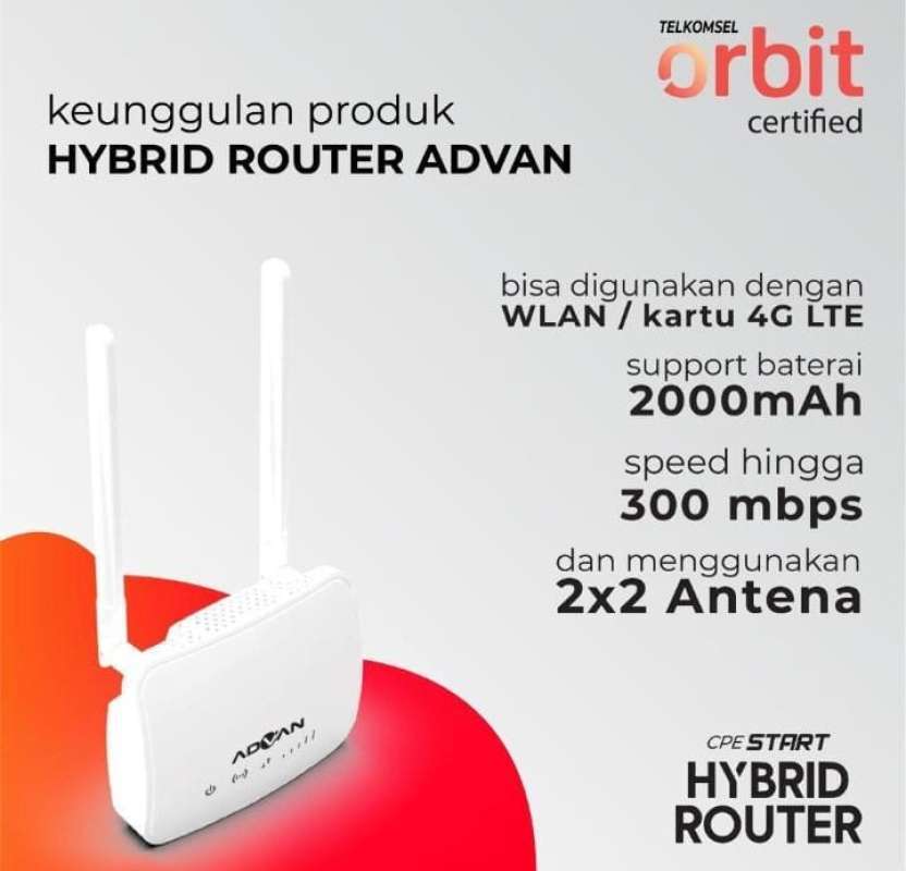 Jual Modem Wifi Advan Cpe Router Start Mifi 2 Antena Free Tsel Orbit ...