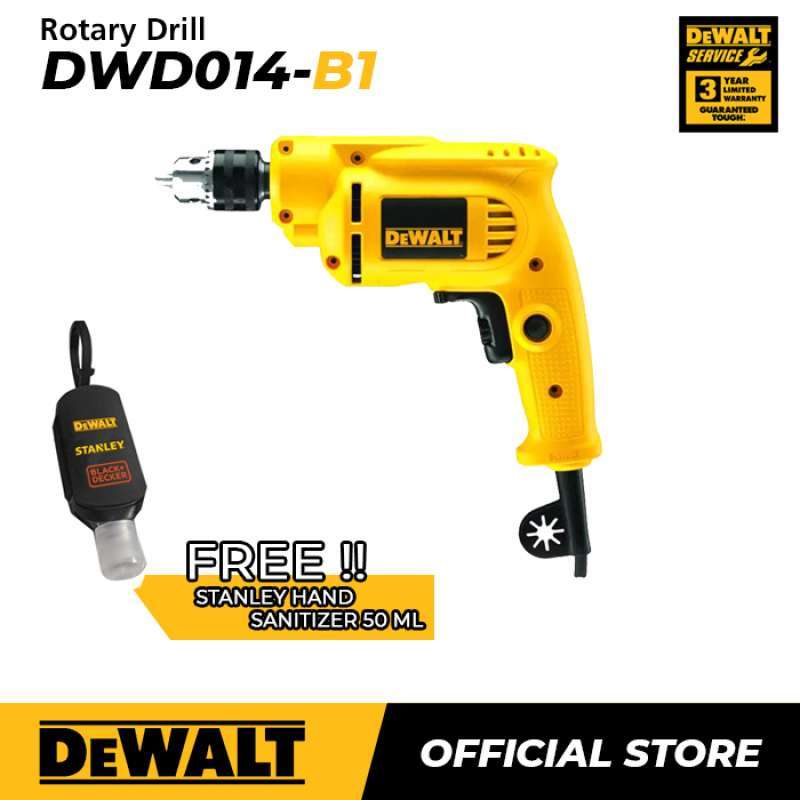Jual Dewalt DWD014 550W 10mm Rotary Drill / Bor Tangan Listrik Non ...