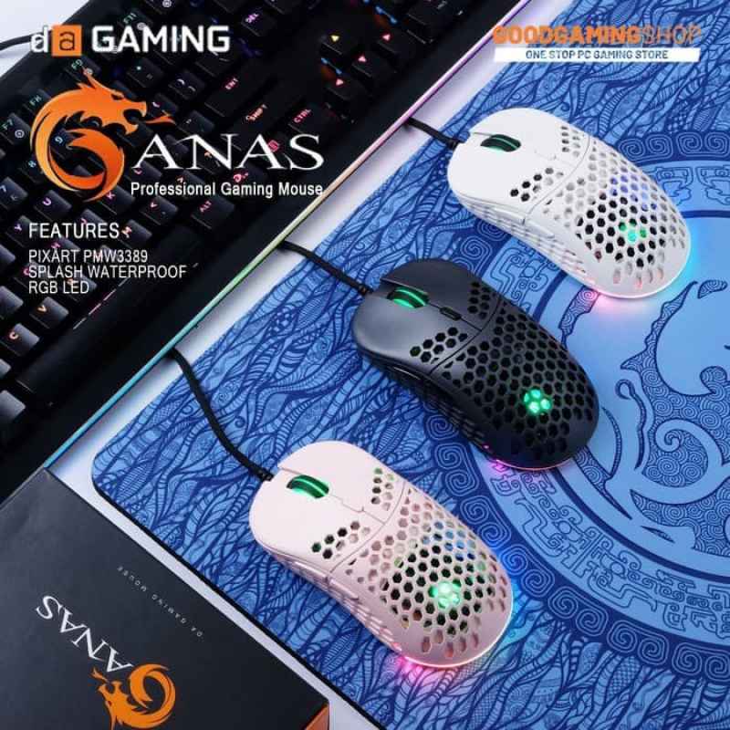 Promo Digital Alliance Ganas - Gaming Mouse - Putih Diskon 19% di ...