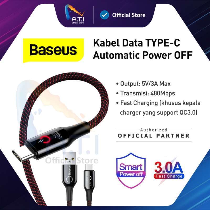 Jual BASEUS Kabel Data TYPE-C Baseus Automatic Power OFF Fast Charging ... Jual BASEUS Kabel Data TYPE-C Baseus Automatic Power OFF Fast Charging ...