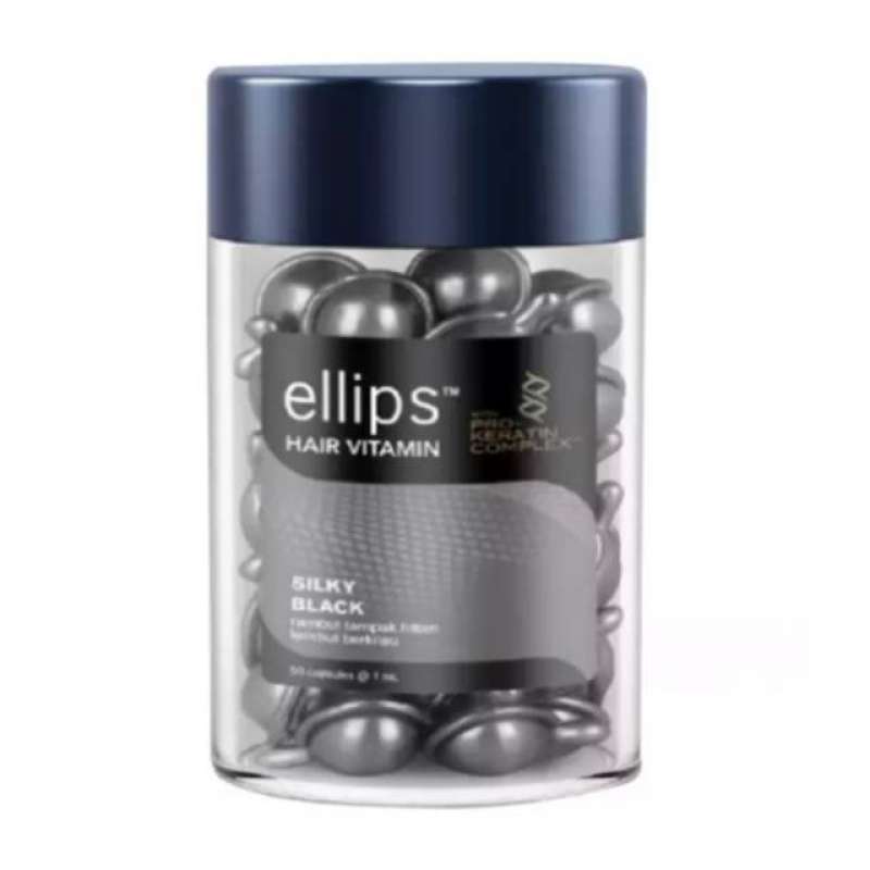 Jual Ellips hair vitamin prokeratin black jar di Seller Ranch Market ...