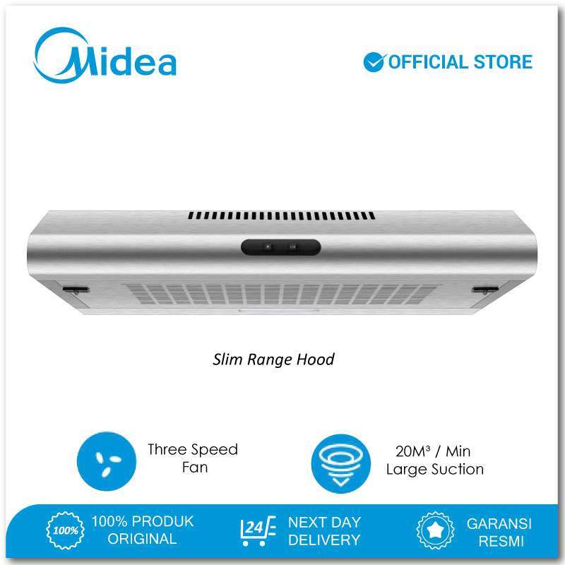 Jual Midea Cooker Hood MCH-60MF1-S (60 cm) Penghisap Asap Dapur / Slim ...