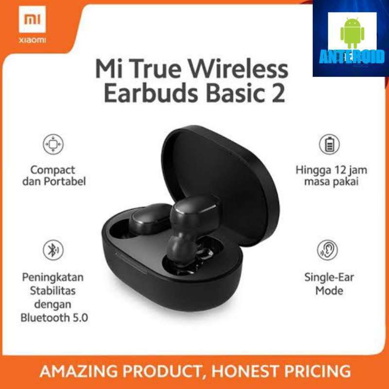 Jual XIAOMI MI TRUE WIRELESS EARBUDS BASIC 2 GARANSI RESMI di Seller cv ...