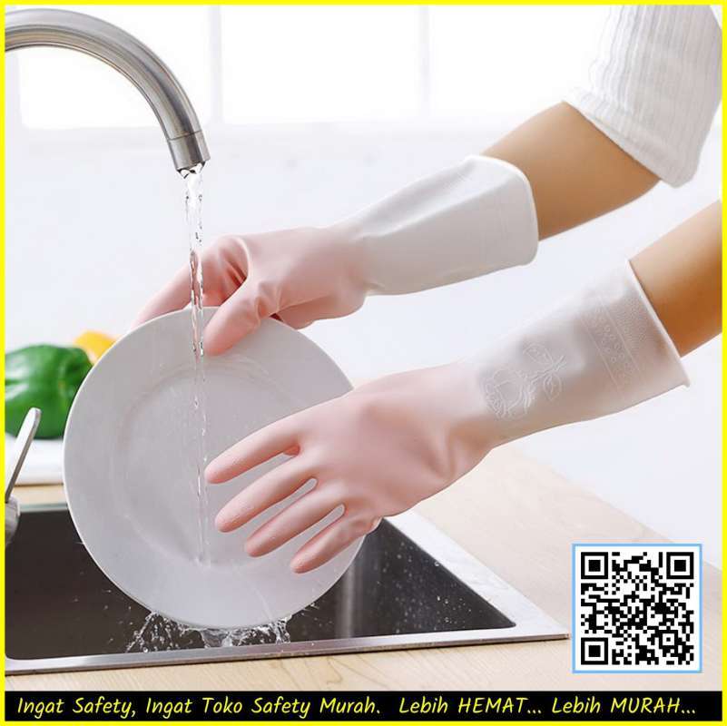 Jual Sarung Tangan Latex Chemical Karet Glove / Berkebun Cleaning Dapur ...