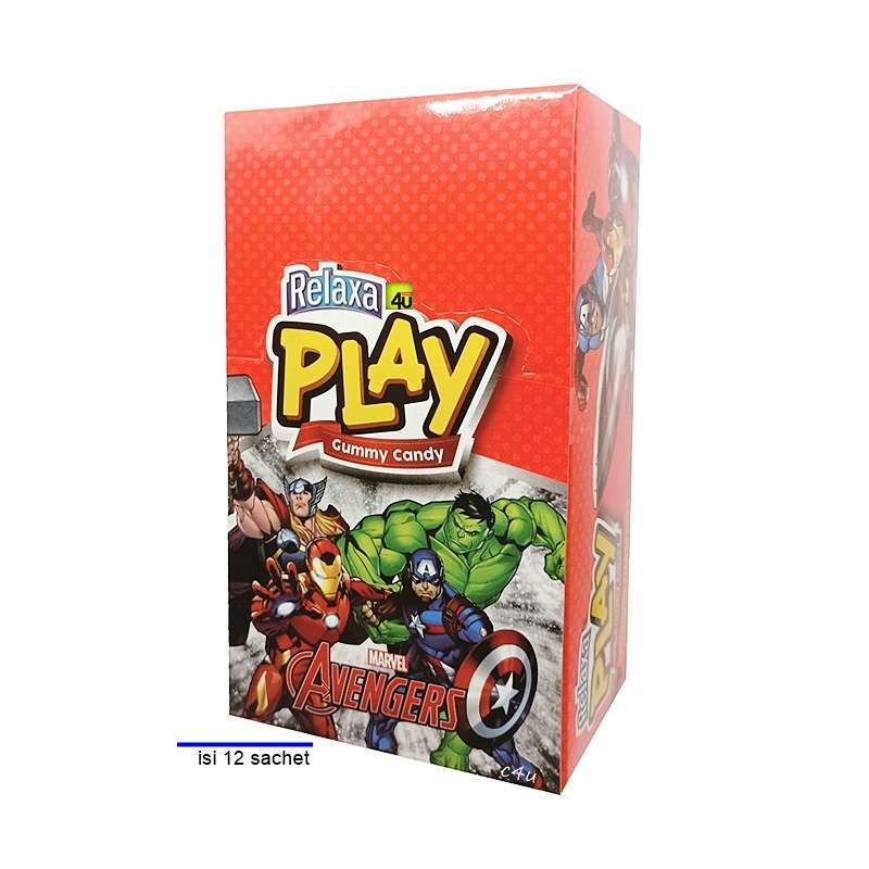 Jual Relaxa PLAY - AVENGERS Gummy Candy - Kemasan BOX Isi 12 sachet di ...