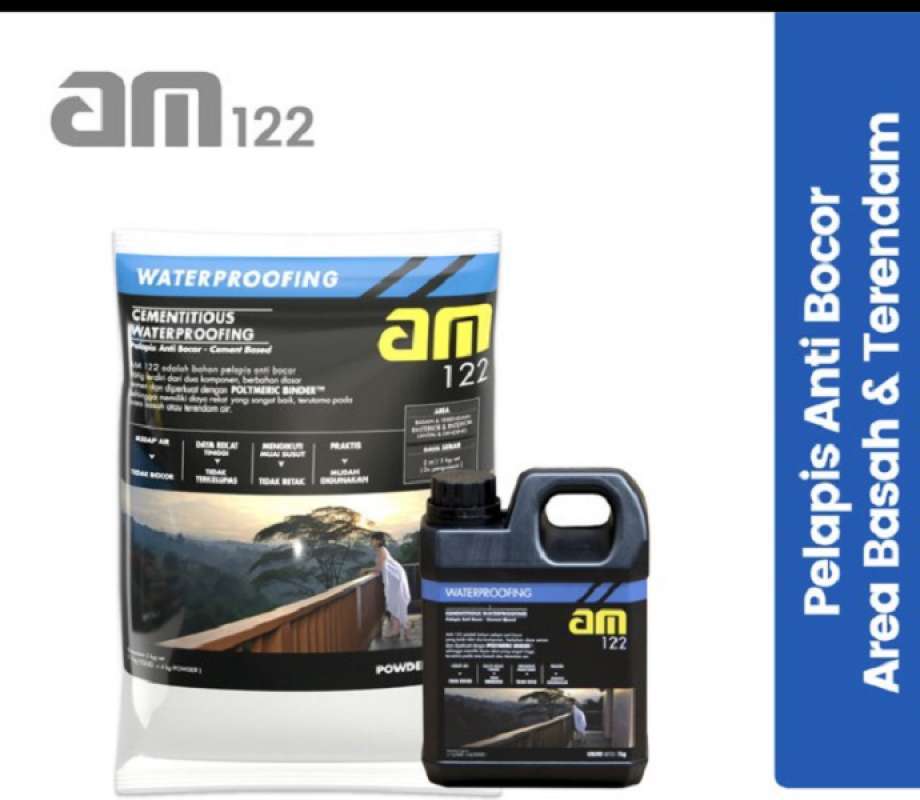 Jual AM 122- Pelapis Anti Bocor Area Basah & Terendam Kemasan 20KG+5KG ...