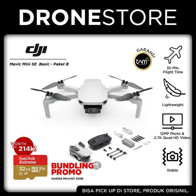 Jual DJI Mavic Mini SE Basic Drone Camera Original Garansi Resmi 1 ...