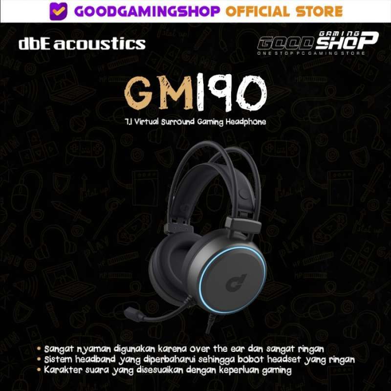 Jual DBE ACOUSTICS GM190 7.1 virtual surround - Gaming Headset di ...