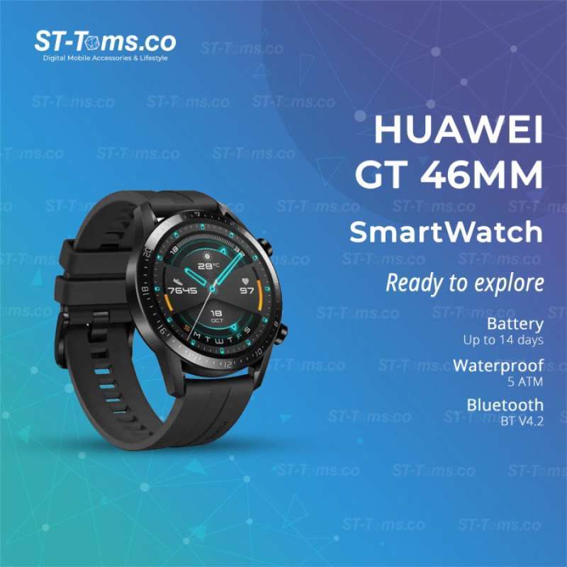 Jual Huawei Watch GT 2 46MM Sports Version Smartwatch - Hitam di Seller ...