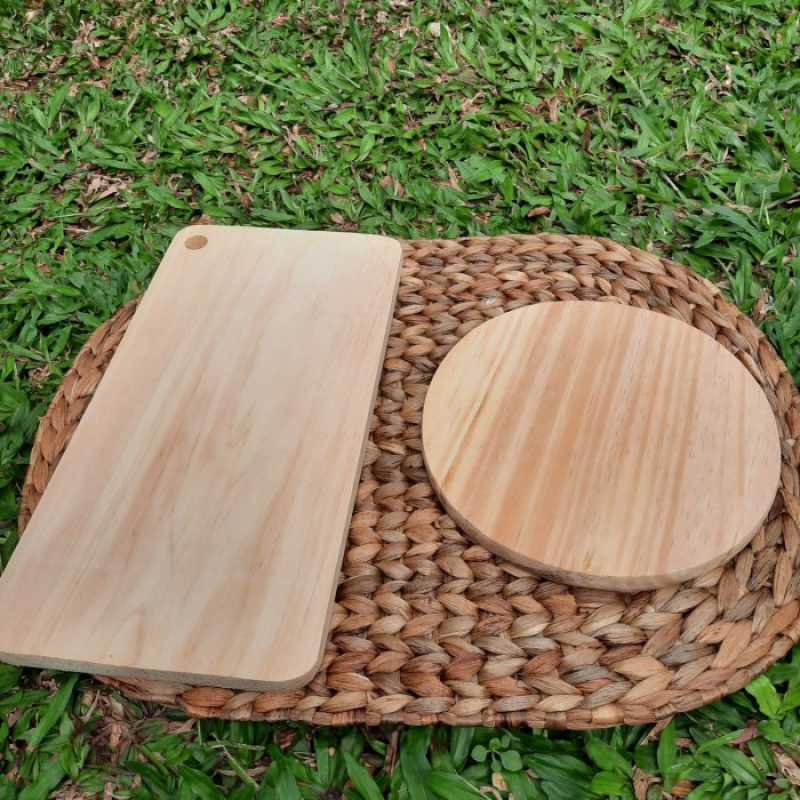 Jual Talenan kayu / Talenan Bulat / Properti Foto Produk Makanan T01 ...