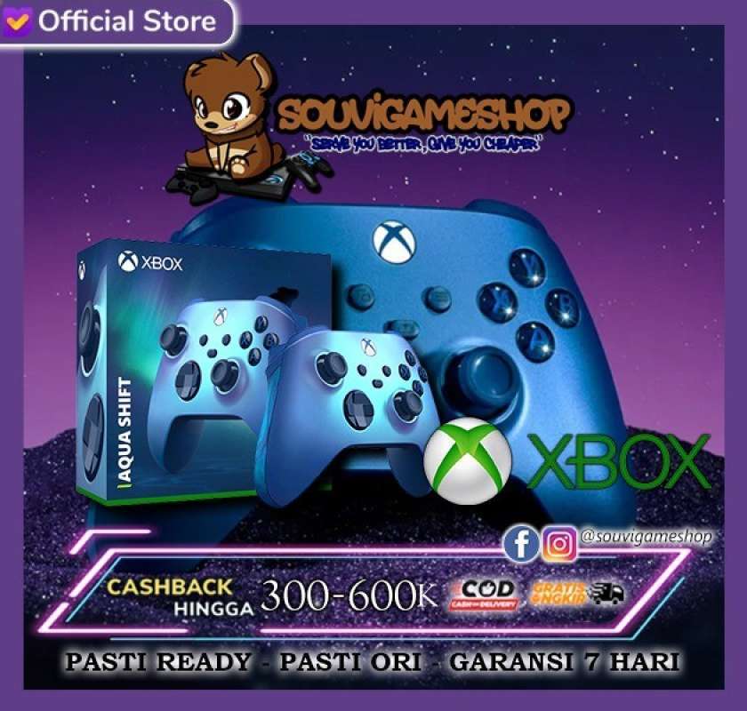 Jual Microsoft Xbox Stick Wireless Controller - Aqua Shift di Seller ...