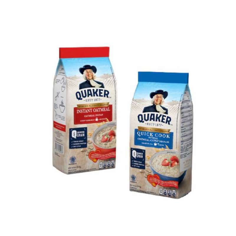 Jual QUAKER Oatmeal Instant 800gr | QUAKER Quick Cooking Oatmeal 800 gr ...