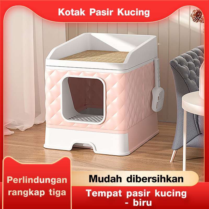 Jual Kotak Pasir Kotoran Kucing Penghilang Bau Tertutup Rapat Toilet ... Jual Kotak Pasir Kotoran Kucing Penghilang Bau Tertutup Rapat Toilet ...