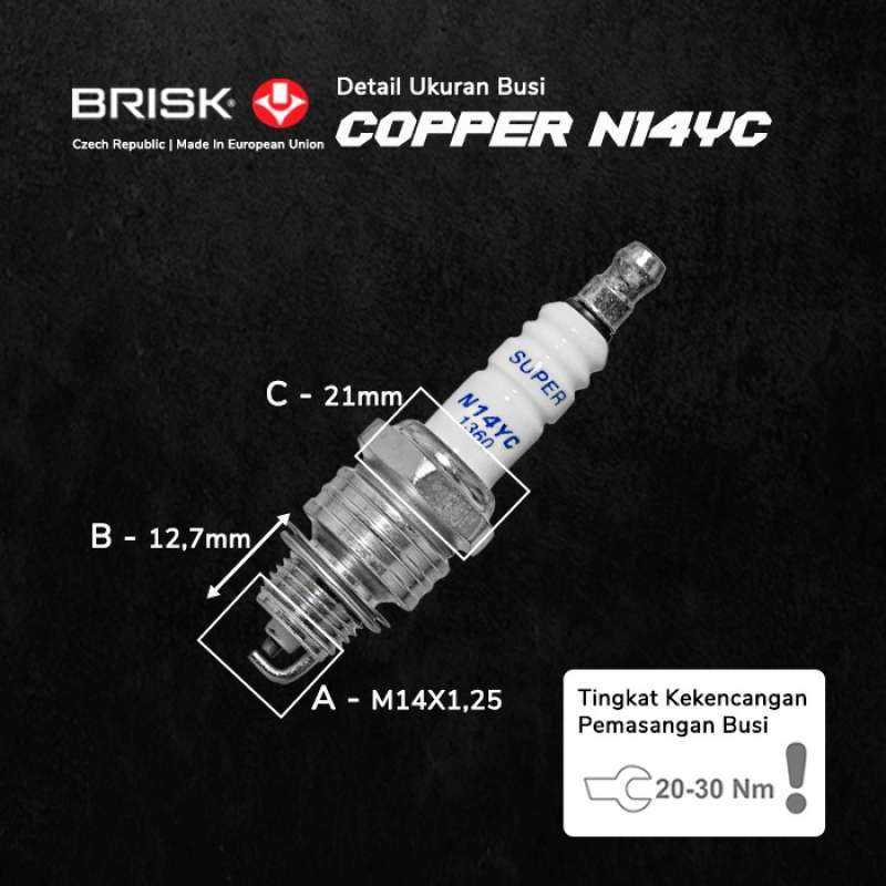 Jual Busi Motor Brisk Copper N14yc - Busy Brisk Di Seller Bless Store ...