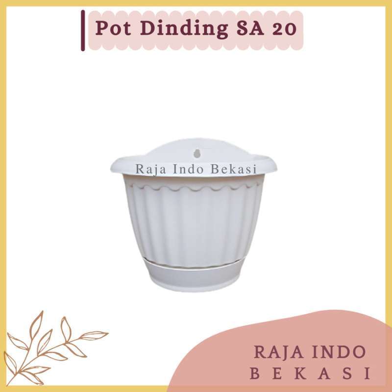 Jual POT DINDING TEMPEL SA 20 HITAM PUTIH DINDING TEMPEL PLASTIK UNIK ...