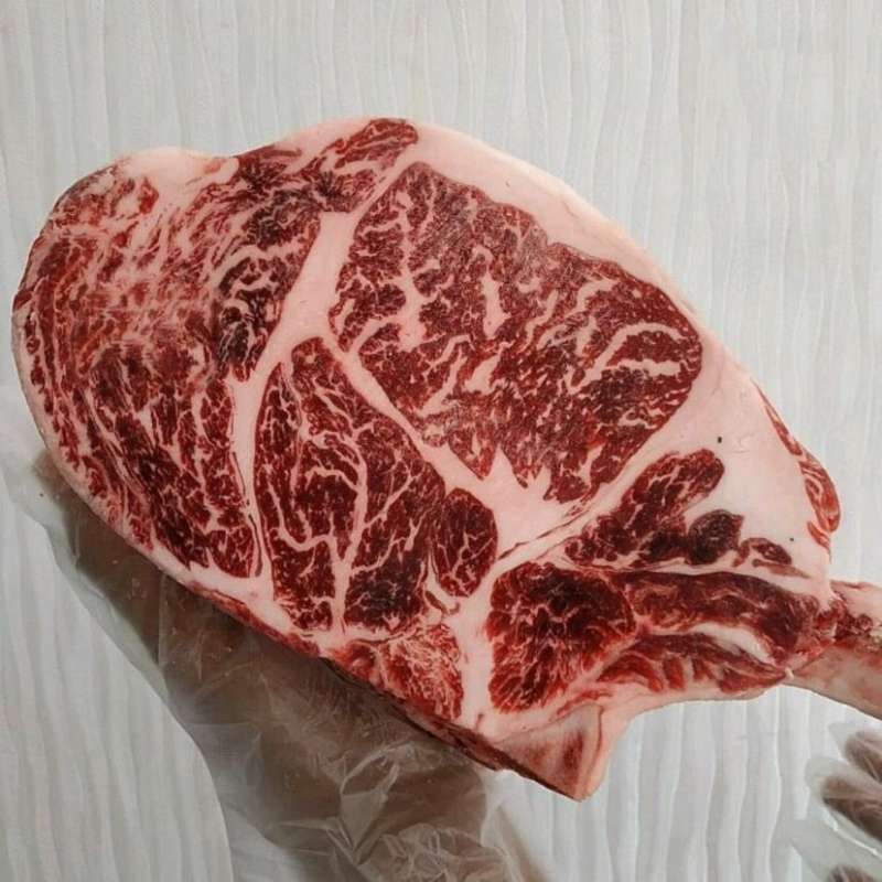 Promo Wagyu Tomahawk Steak Mb 9+ 1 Kg 330 Gram Premium Import Dari ...