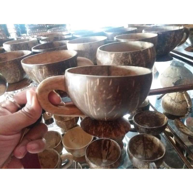 Promo Gelas Batok Cangkir Bathok khas Blitar Diskon 9% di Seller ...