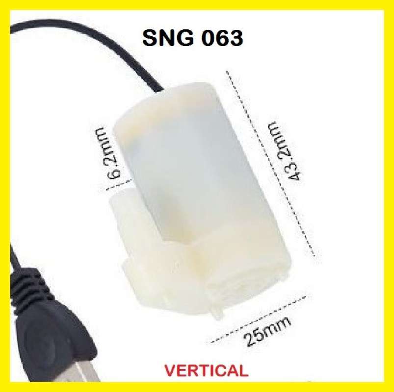 Jual POMPA AIR CELUP MIKRO DC 2.5-6V USB MODEL VERTICAL PUMP MINI ...