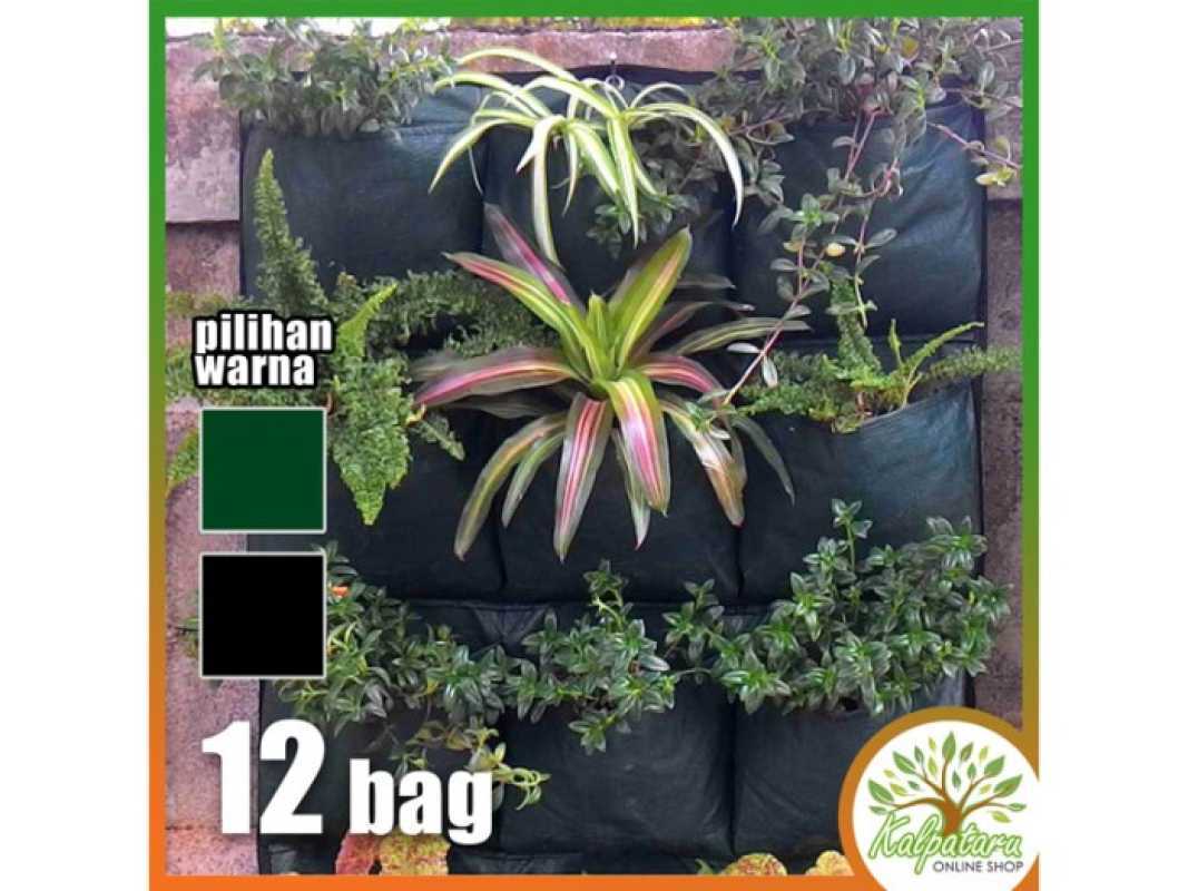 Promo Pot Kantong Tanaman Dinding isi 12 Kantong/ Wall Planter 12 Bag ...