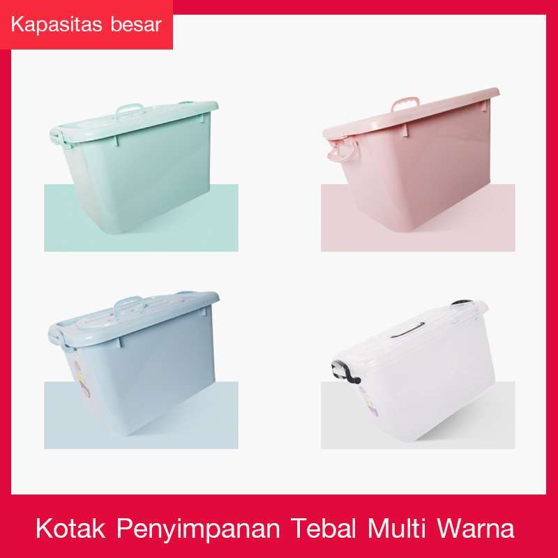 Jual Kotak Penyimpanan Storage Box Tebal Multi Warna Kotak Organizing ...