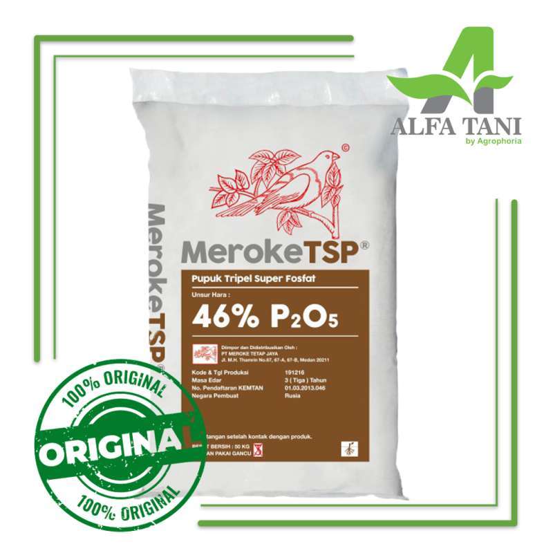 Jual Pupuk Meroke TSP Triple Super Phosphate 1 kg / Pupuk Pembungaan di ...