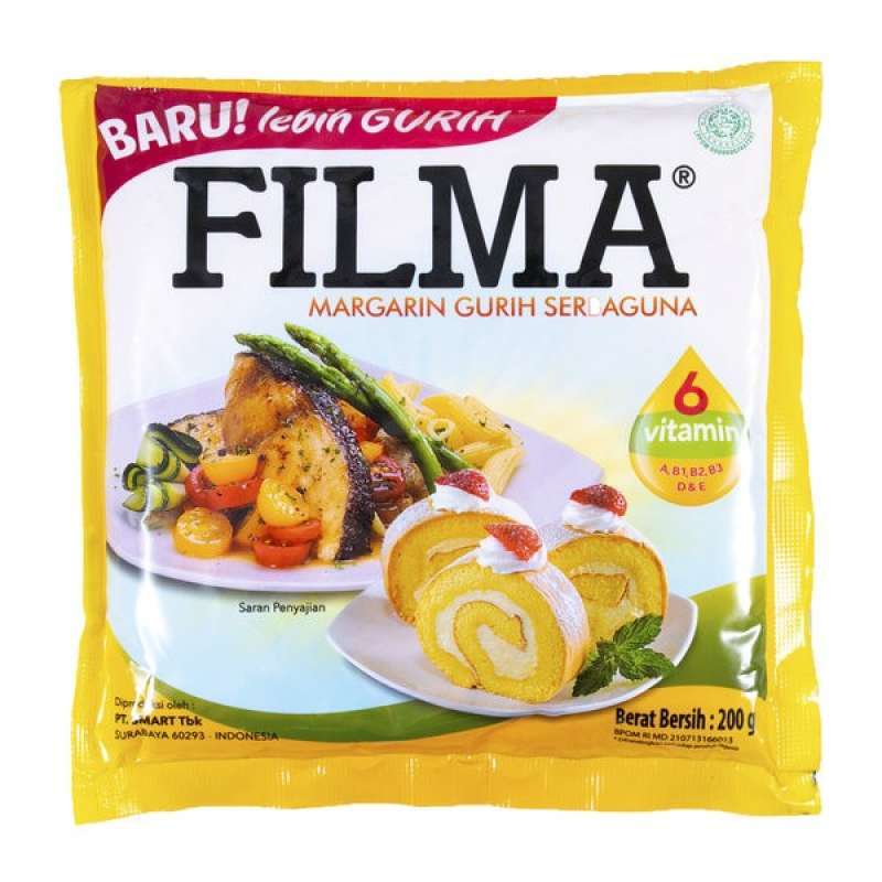Promo FILMA Margarine 200g - Margarin Kemasan Kantong 200 Gr Diskon 20% ...