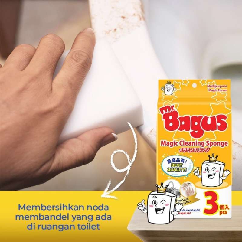 Promo Bagus Magic Cleaning Sponge Spon Ajaib Serba Guna Isi 3 Diskon 4% ...