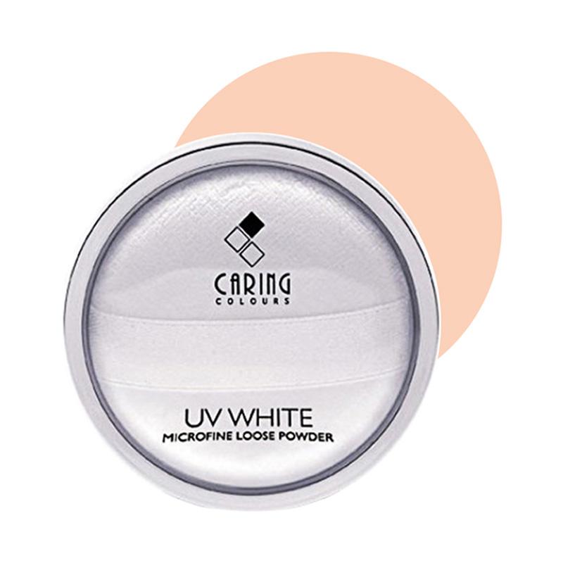 Jual Caring Colours UV White Microfine Loose Powder - 03 Natural Glow ...
