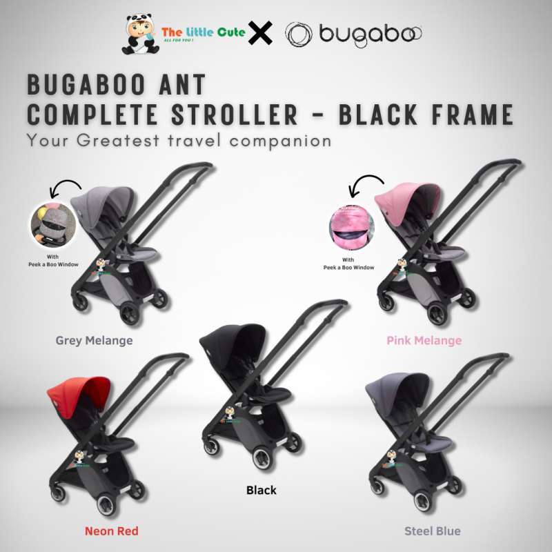Jual Bugaboo Ant Ultra Compact Stroller Black Chassis Stroller Cabin ...