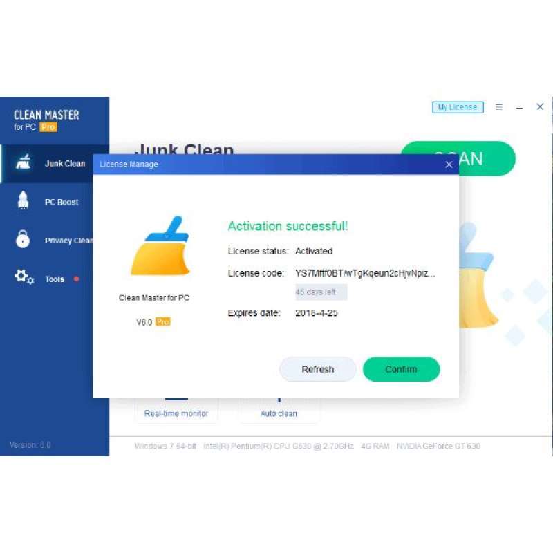 Promo License Clean Master Pro For Pc Pro 45 Days Diskon 47% Di Seller ...
