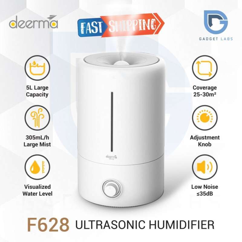 Promo Xiaomi Deerma 5L Air Humidifier Ultrasonic Standard Version - F628 F628S Pelembab ruangan ...