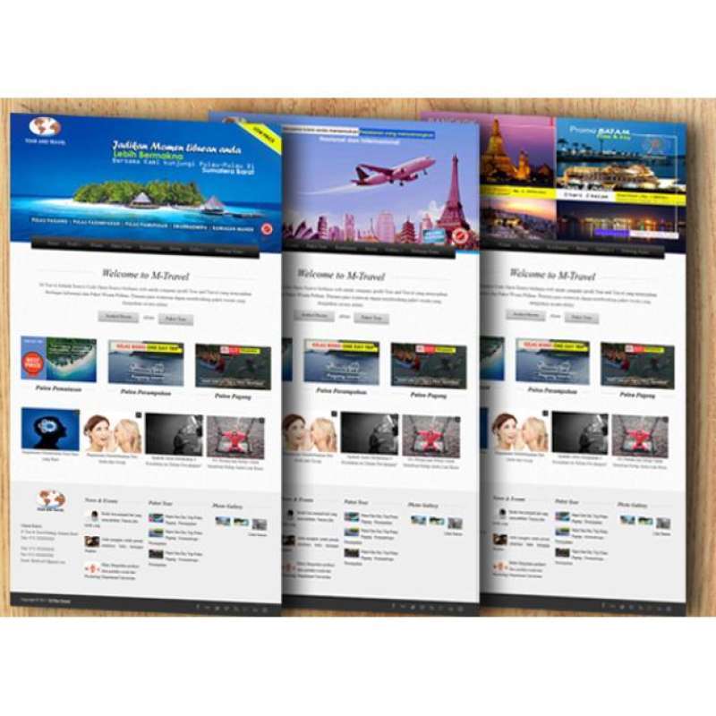 Jual Source Code Web Profil Tour And Travel di Seller P-Store Net ...