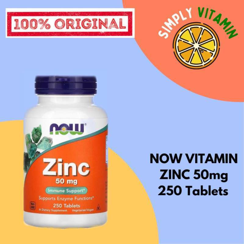 Jual NOW Vitamin Zinc (250 tablets) di Seller MAGIC MOTION - Wiru, Kab ...