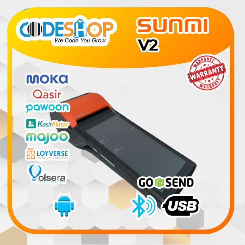 Jual ANDROID POS ALL IN ONE SUNMI V2 MESIN KASIR ANDROID POS SYSTEM WIFI 4G di Seller CODESHOP ...