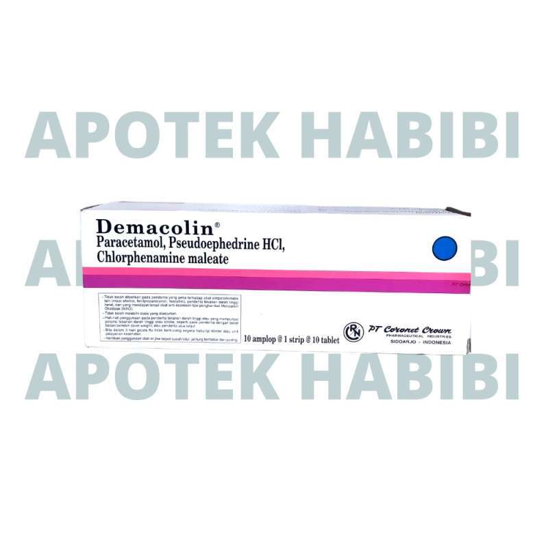 Promo DEMACOLIN STRIP 10 TABLET DEMAKOLIN OBAT DEMAKOLIN PANAS PILEK ...
