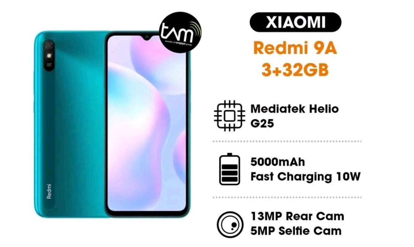 Jual XIAOMI REDMI 9A 3/32GB di Seller EKA STORE - Tarikolot, Kab. Bogor ...